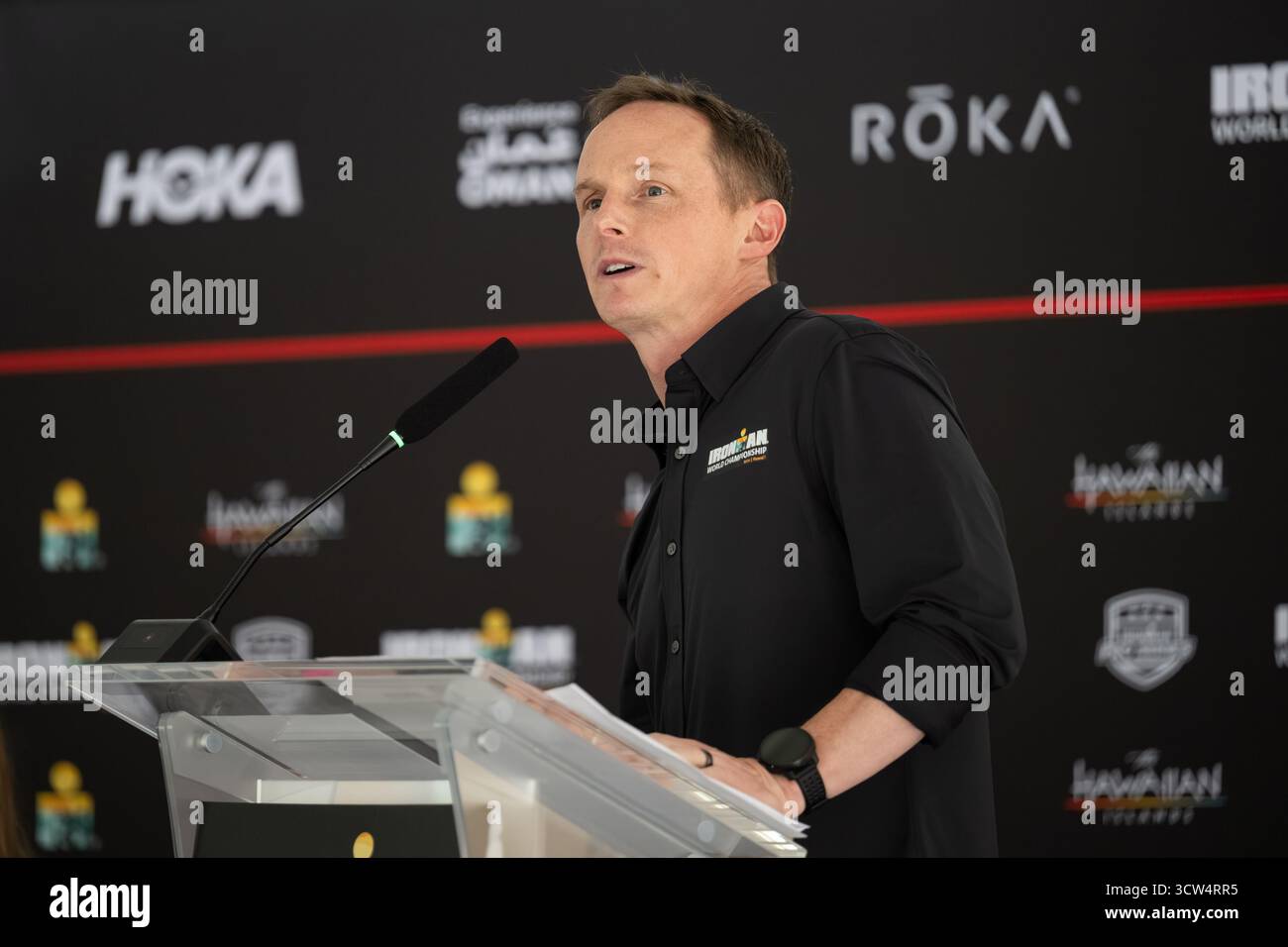 Scott DeRue (USA), CEO of the Ironman Group Stock Photo - Alamy