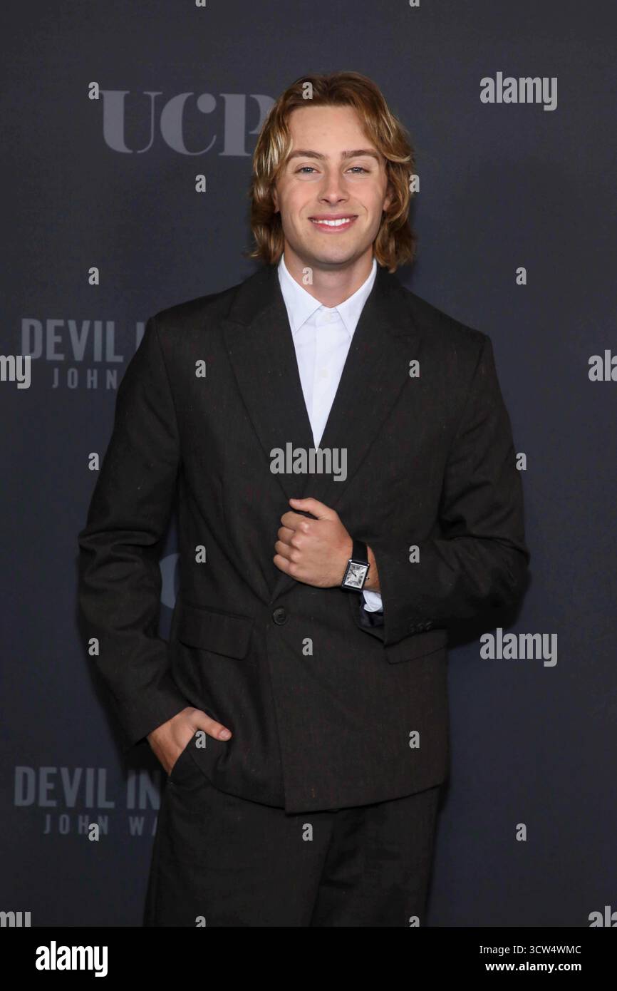 Actor Ryker Baloun attends the Peacock original series premiere of ...