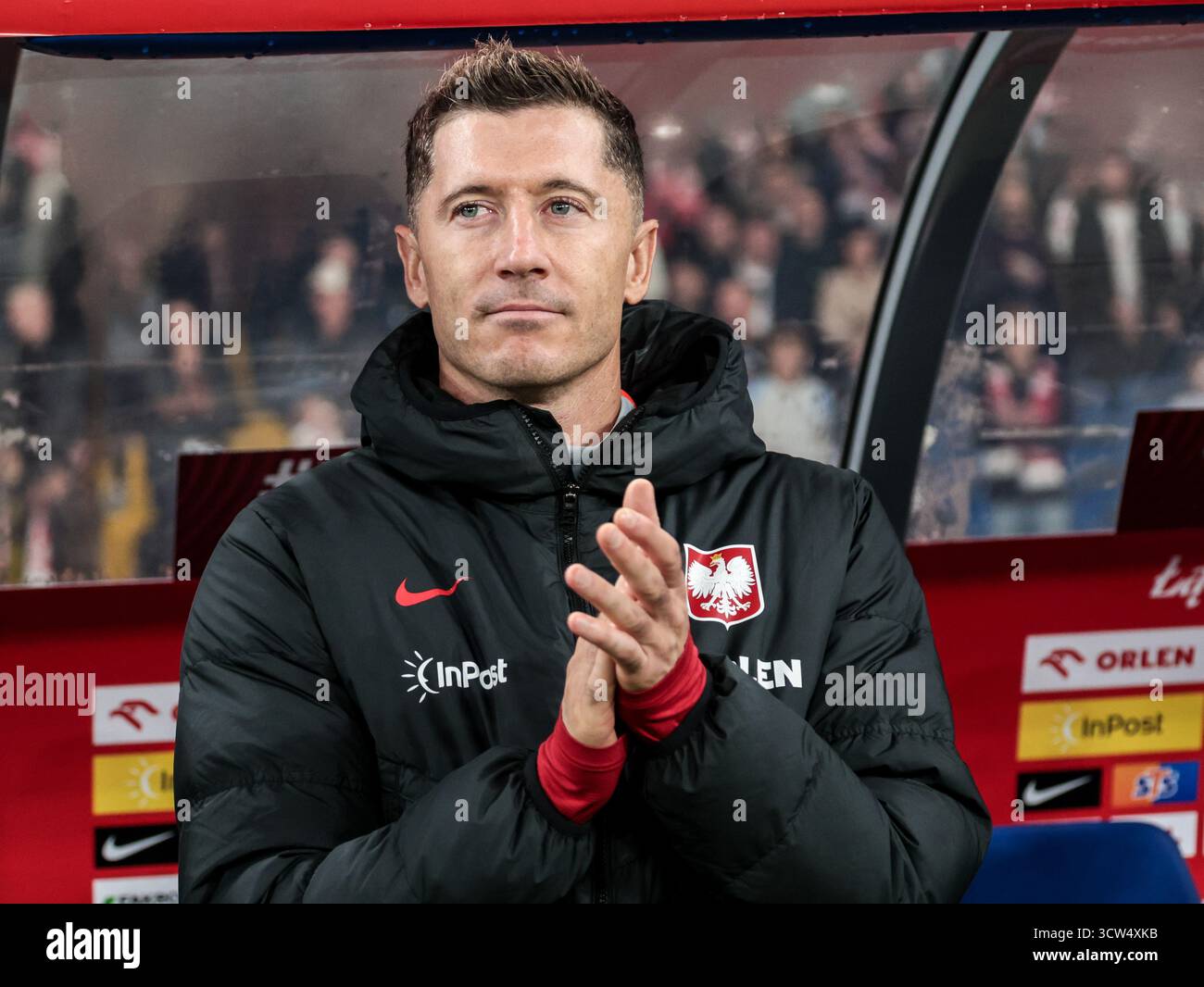 Chorzow, Poland. 09th Oct, 2025. Polish football star and a captain of ...