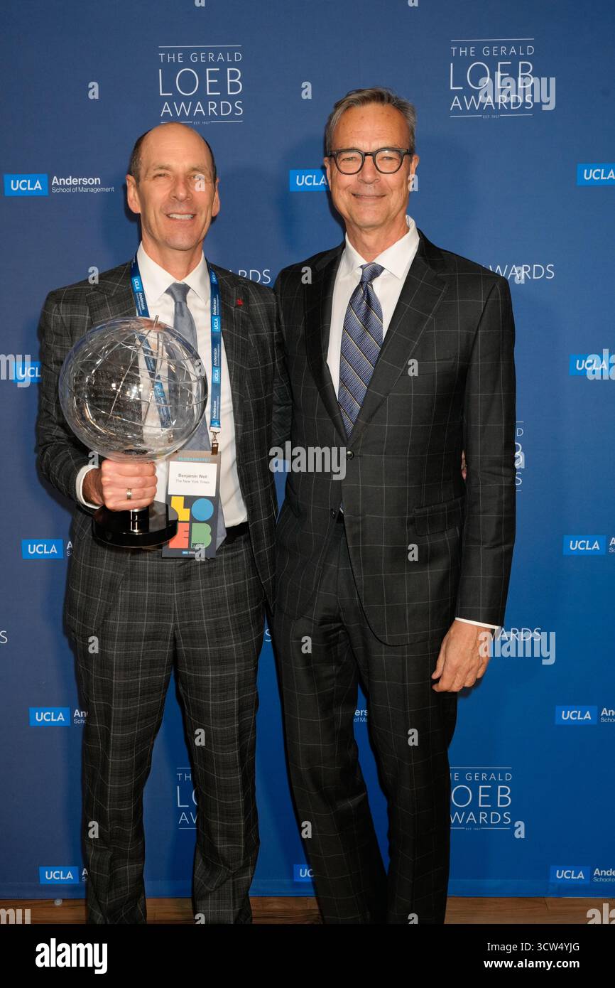 James Steward during the 2025 GERALD LOEB Awards, held at the Rainbow ...
