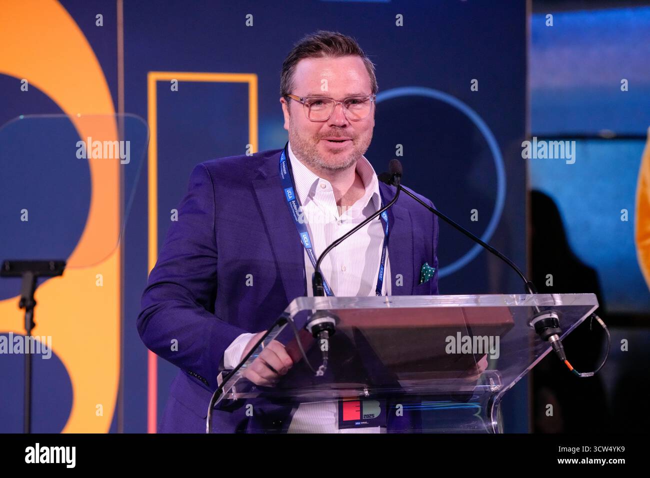Kevin Roose during the 2025 GERALD LOEB Awards, held at the Rainbow ...