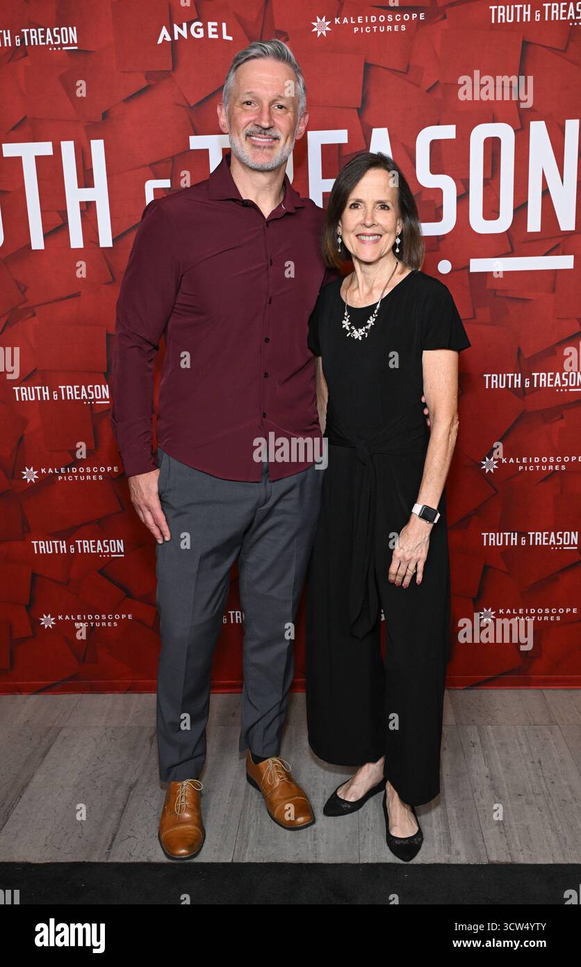 Los Angeles, USA. 09th Oct, 2025. Matt Whitaker and Nicia Whitaker ...