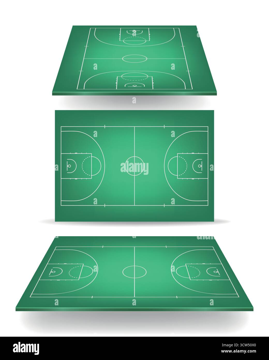 Green court lines Cut Out Stock Images & Pictures - Alamy