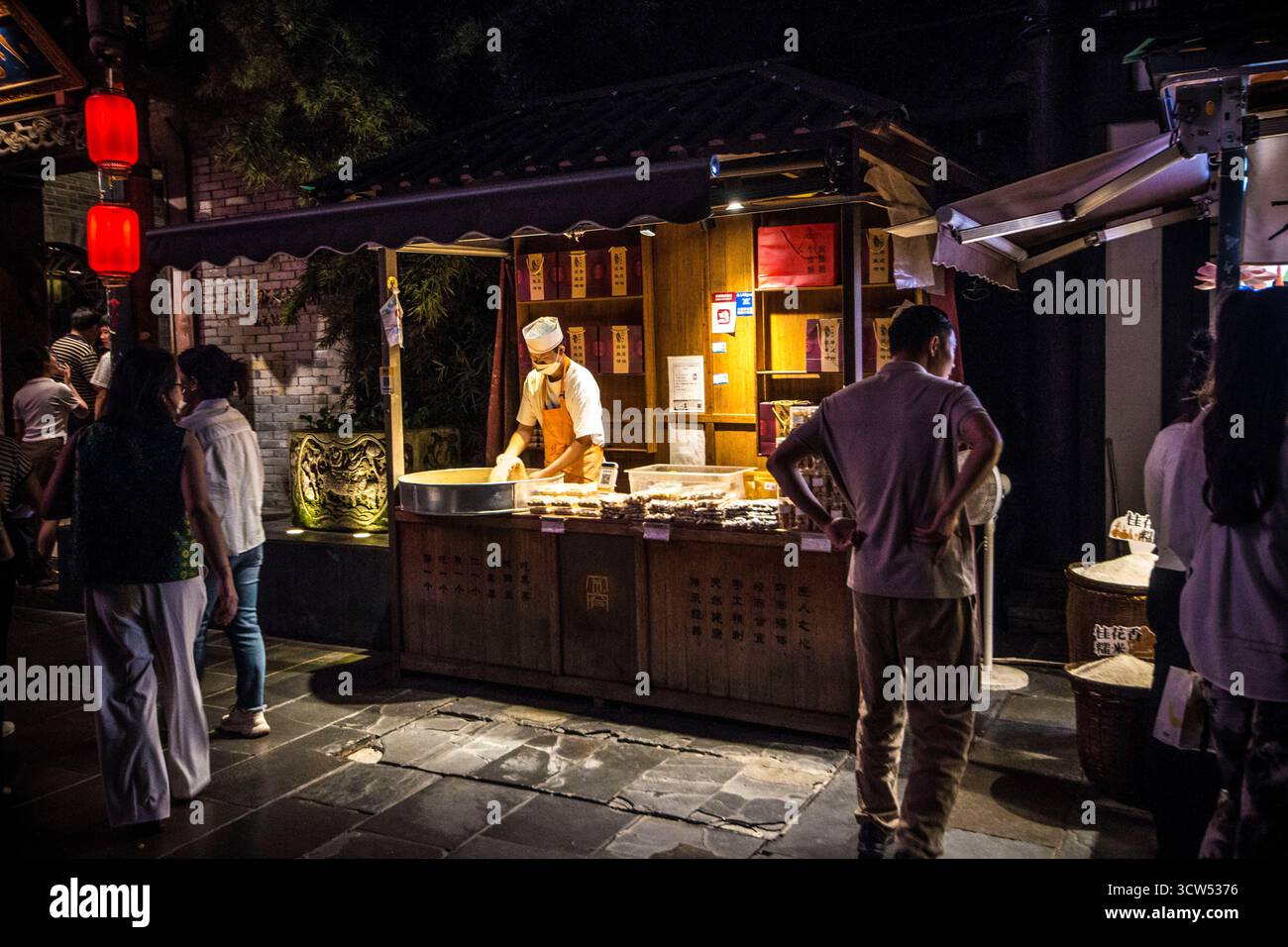Shop selling traditional Sichuan food in Kuanzhai alley Chengdu ...