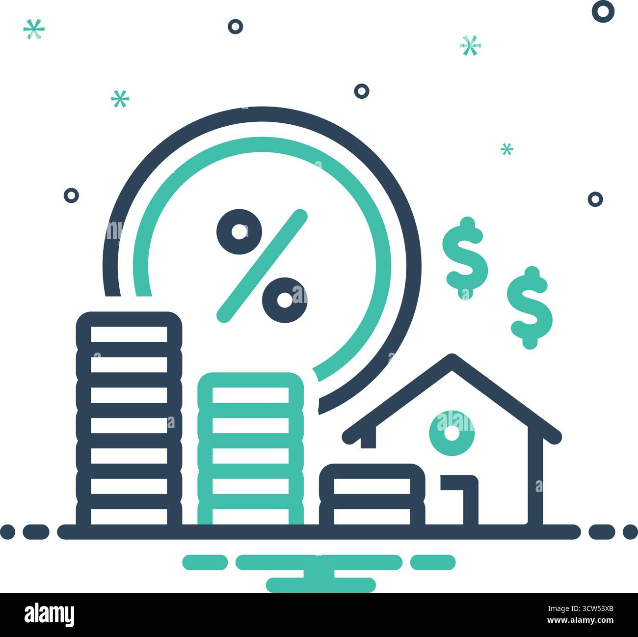 Interest rates vector vectors hi-res stock photography and images - Alamy