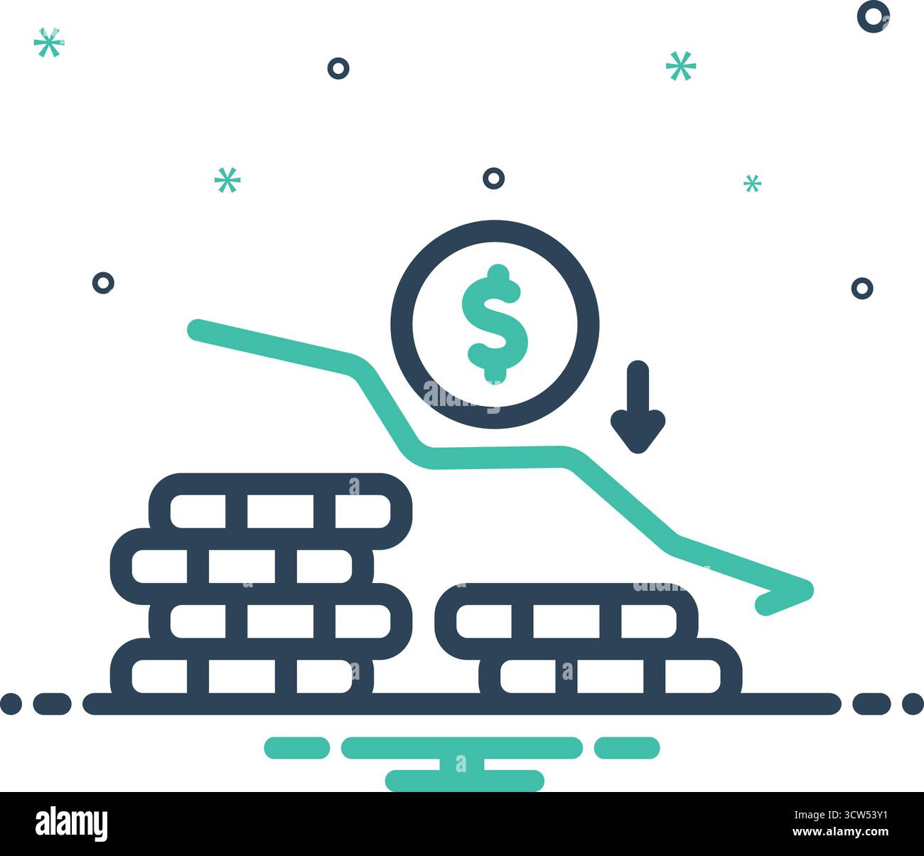 Icon for currency devaluation, currency Stock Vector Image & Art - Alamy