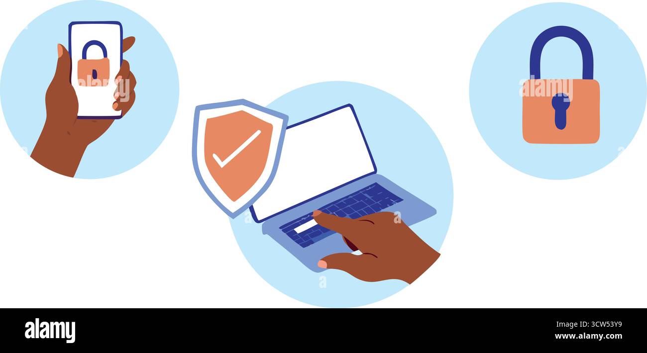 Secret communications system Stock Vector Images - Alamy