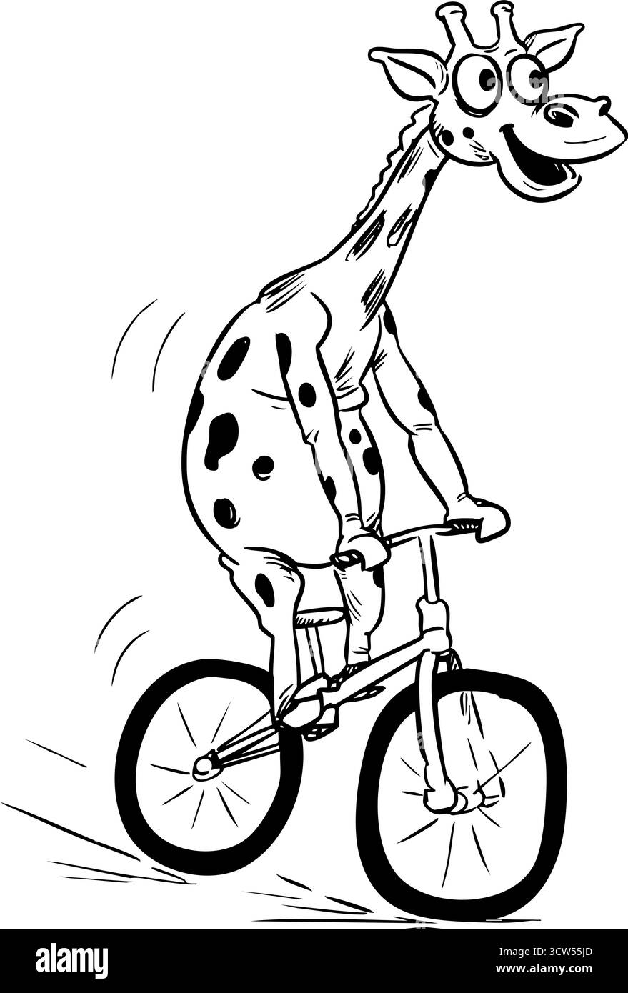 Child riding bike black Cut Out Stock Images & Pictures - Alamy