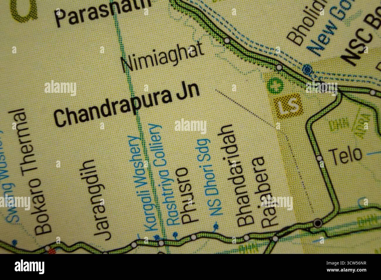 Chandrapura - India Railways junction schematic transport map train ...