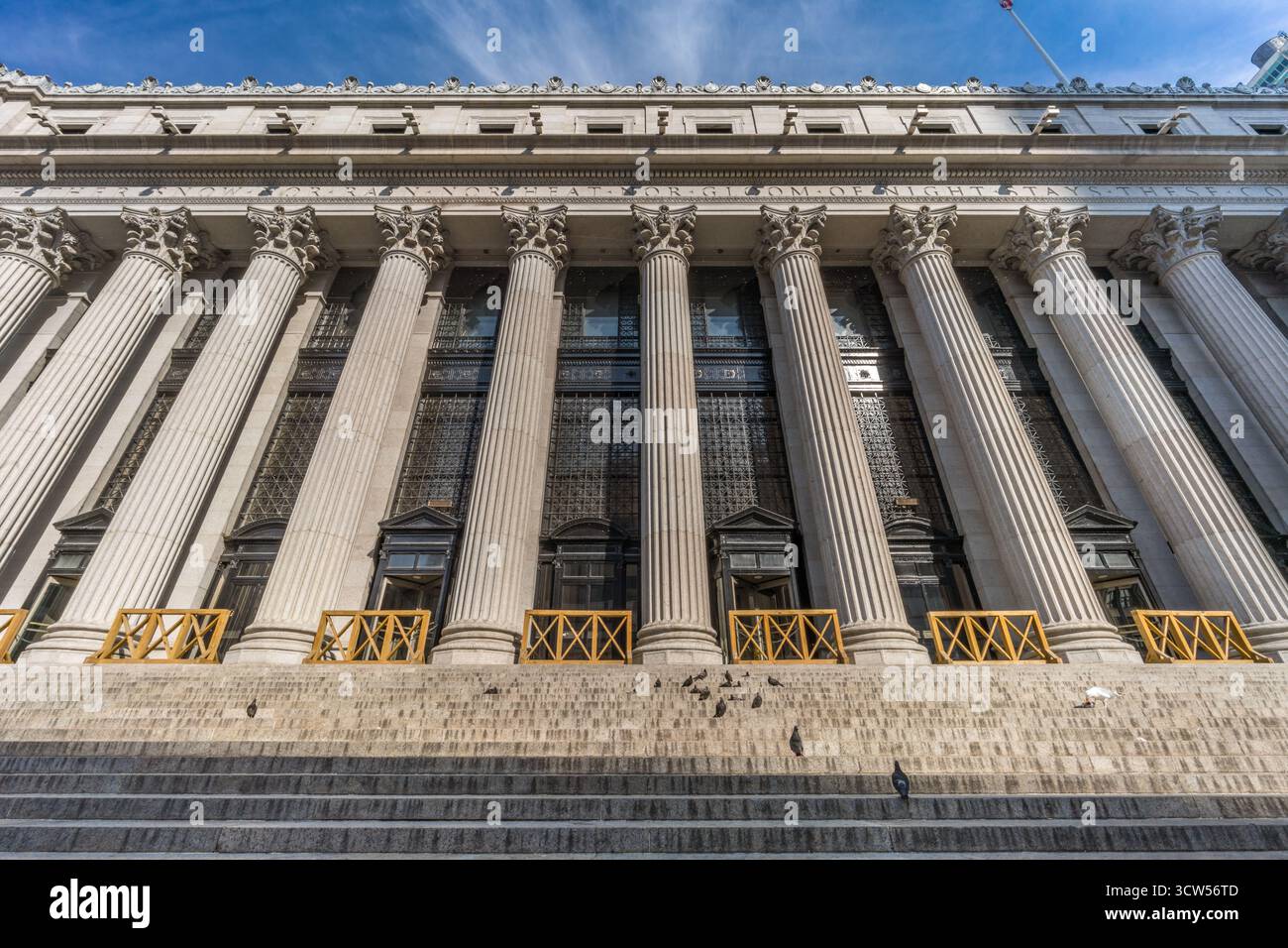 Facade of the James A. Farley Building with Corinthian columns, former ...
