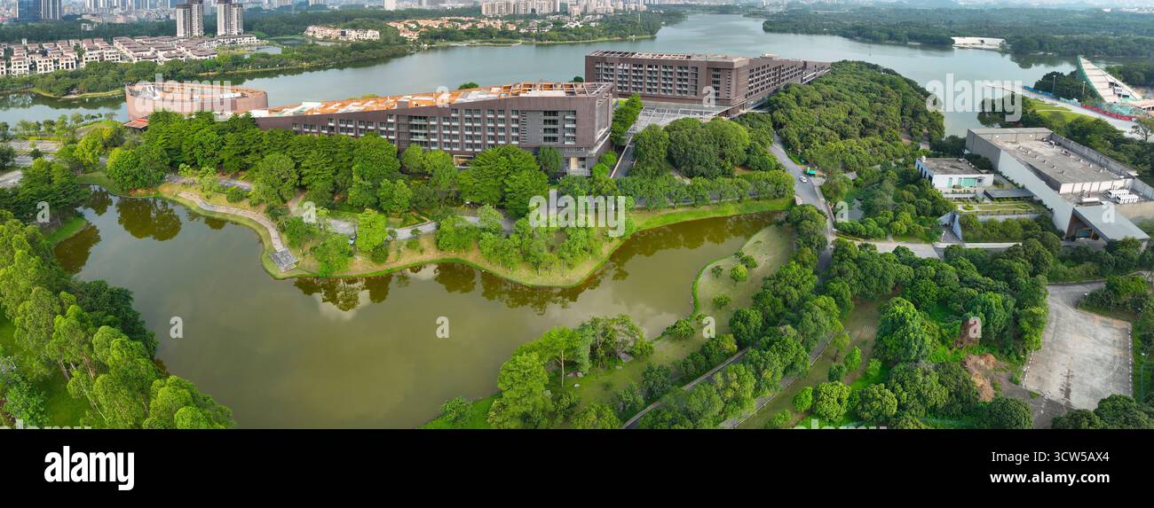 Aerial photography of Songhu Square in Songshan Lake Industrial Park ...