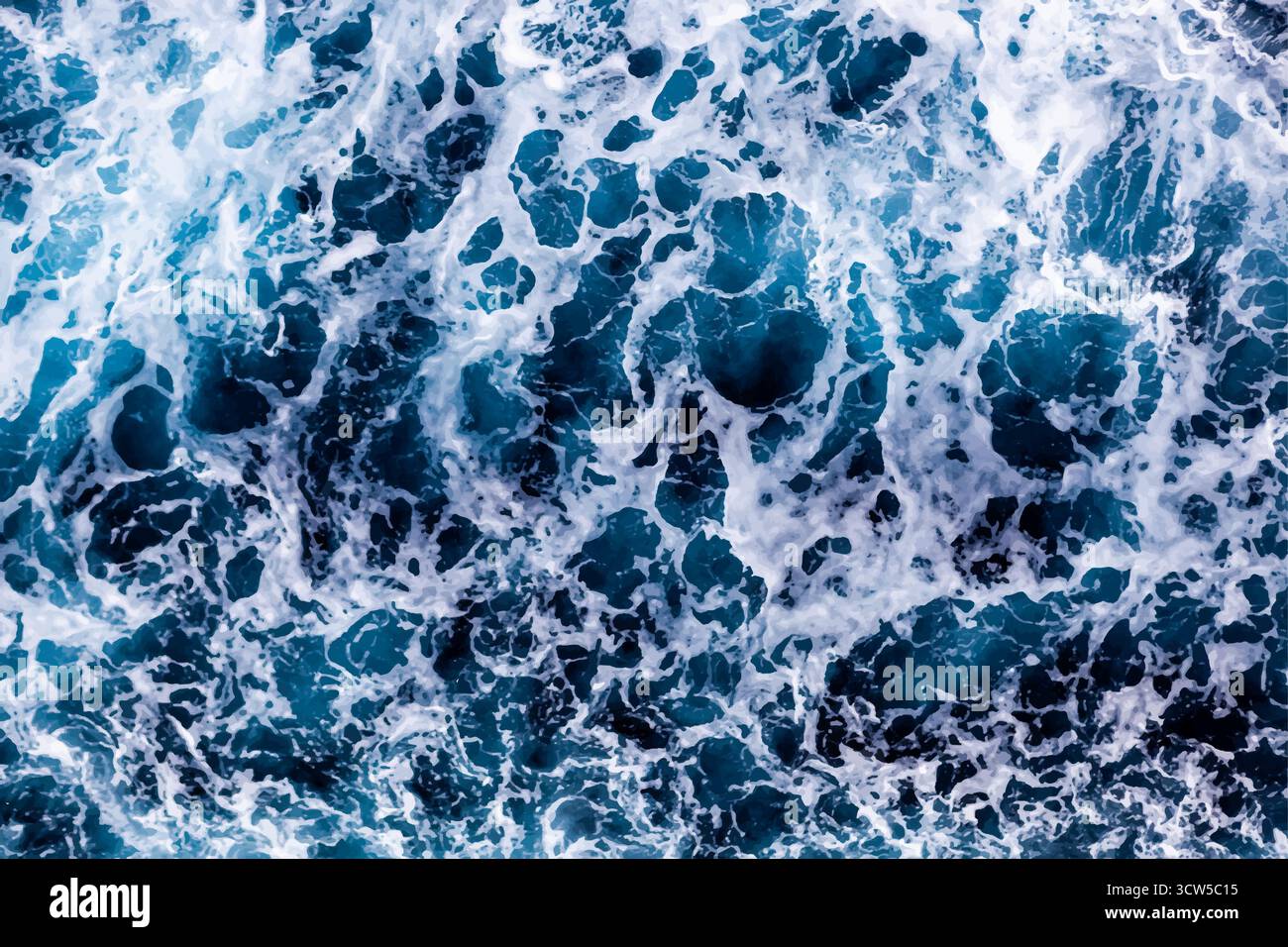 Coastal wave foam sea Stock Vector Images - Alamy