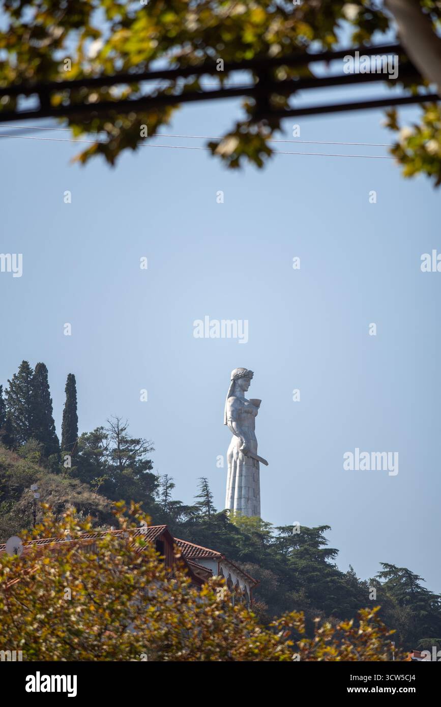 Kartlis Deda, Mother of Georgians monument on Sololaki hill in Tbilisi ...