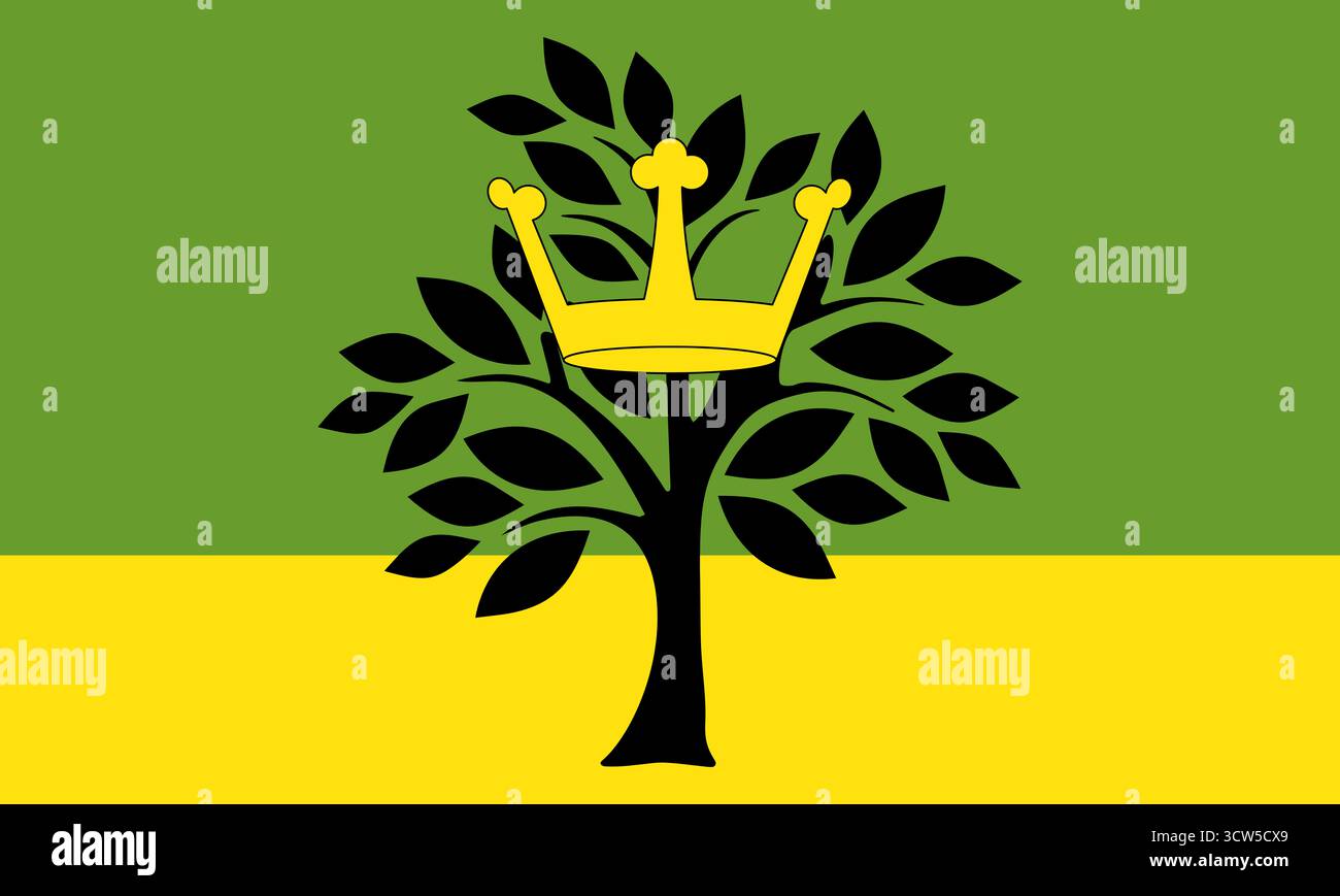 Flag of the civil parish of Elstree and Borehamwood Stock Photo - Alamy