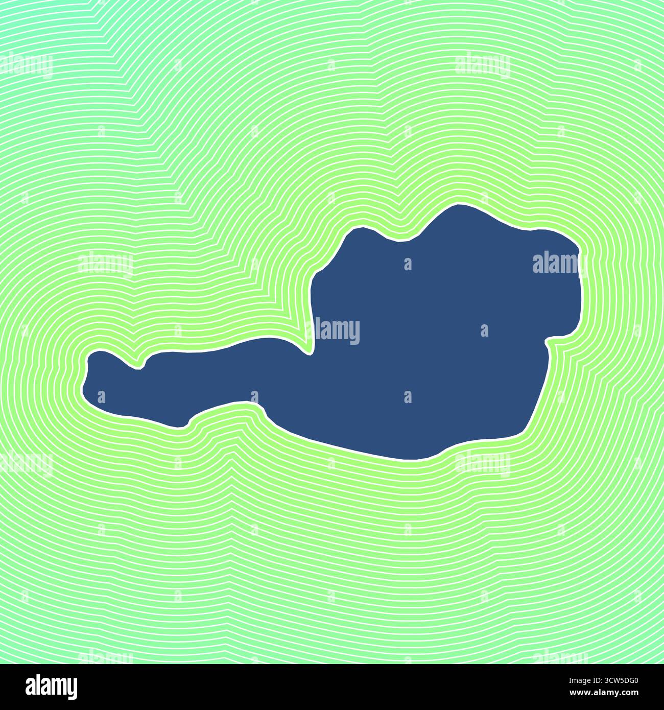 Austria map icon. Country shape on radiant striped gradient background ...