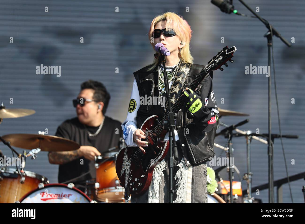Chinese singer and actress Liu Xin performs in Changzhou City, east ...