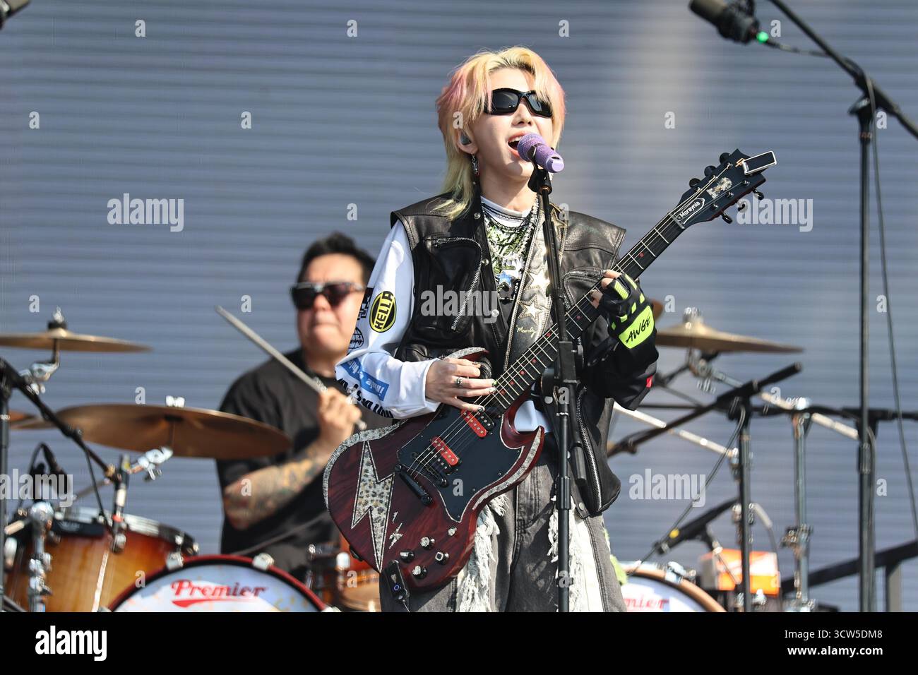 Chinese singer and actress Liu Xin performs in Changzhou City, east ...