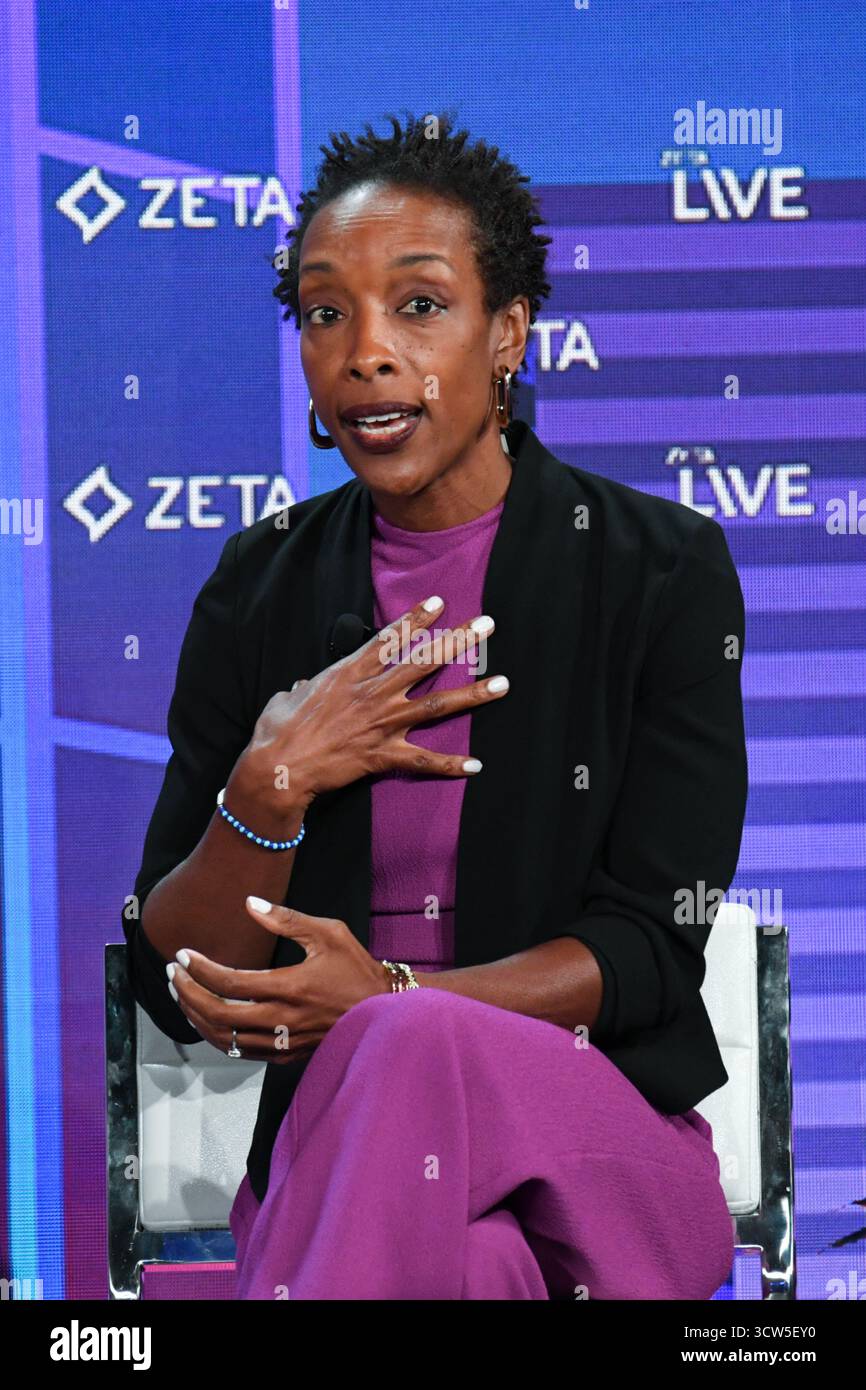 Dunes Point Capital CMO Jene Elzie attends Zeta Live 2025 at Center415 in New York, NY on ...