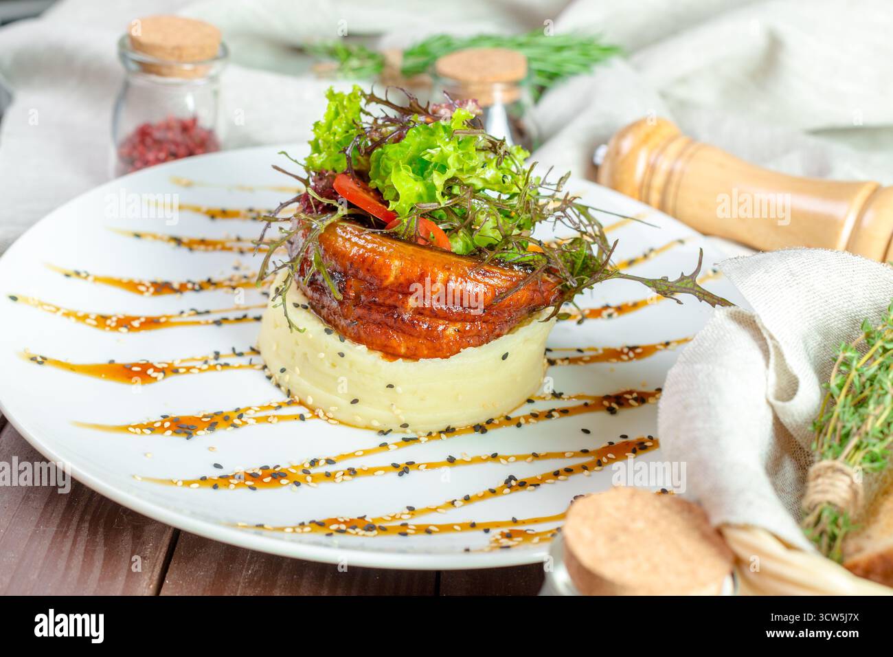 Fried mackerel fish mashed hi-res stock photography and images - Alamy