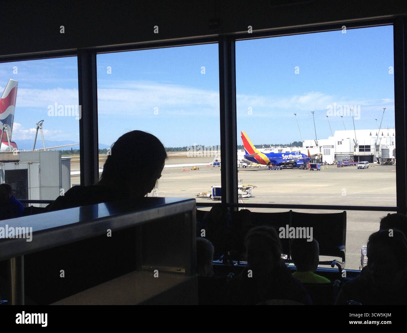 Seattle /Washington/USA- 27 June 2016- British aiways jumbo jet at ...