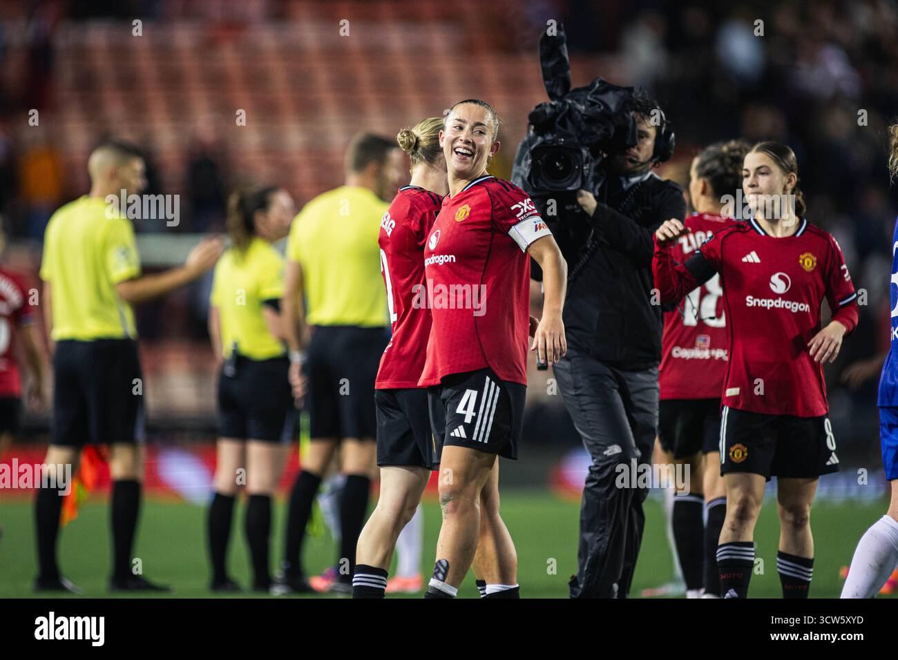 Manchester, UK. 03rd Oct, 2025. Maya Le Tissier (4 Manchester United ...