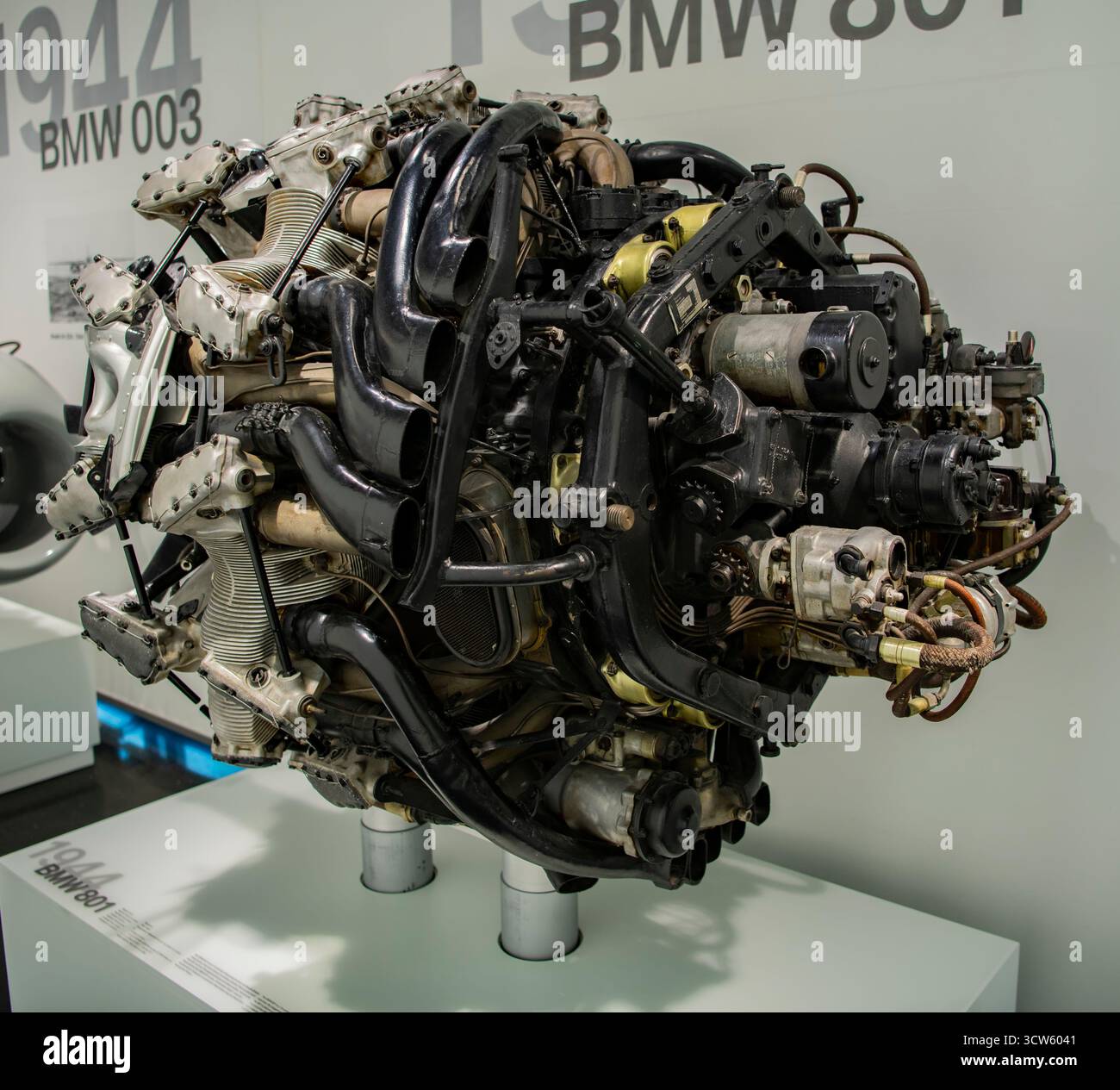 BMW 801 Radial Aircraft Engine at BMW Museum in Munich, Germany Stock ...