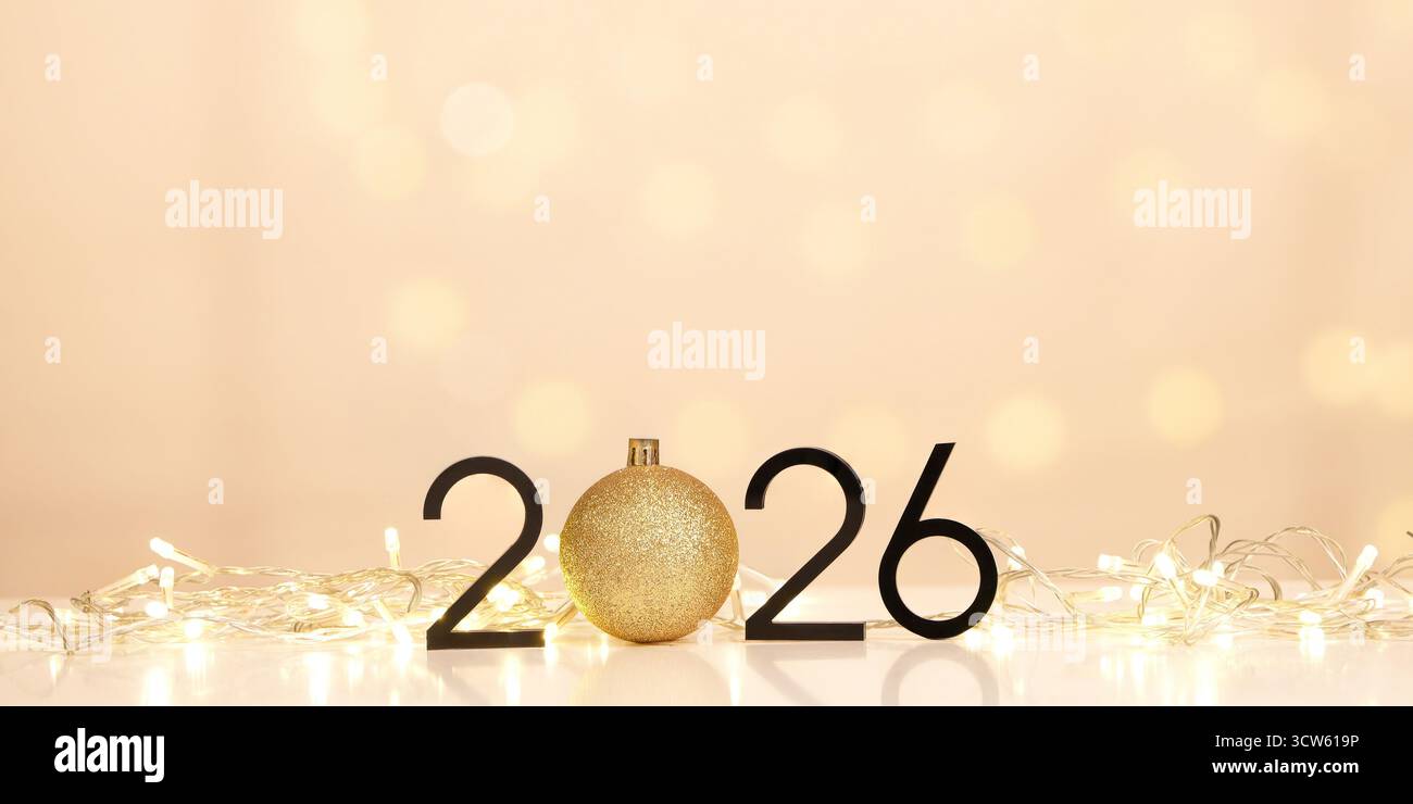 Sparkling new year 2026 hi-res stock photography and images - Alamy