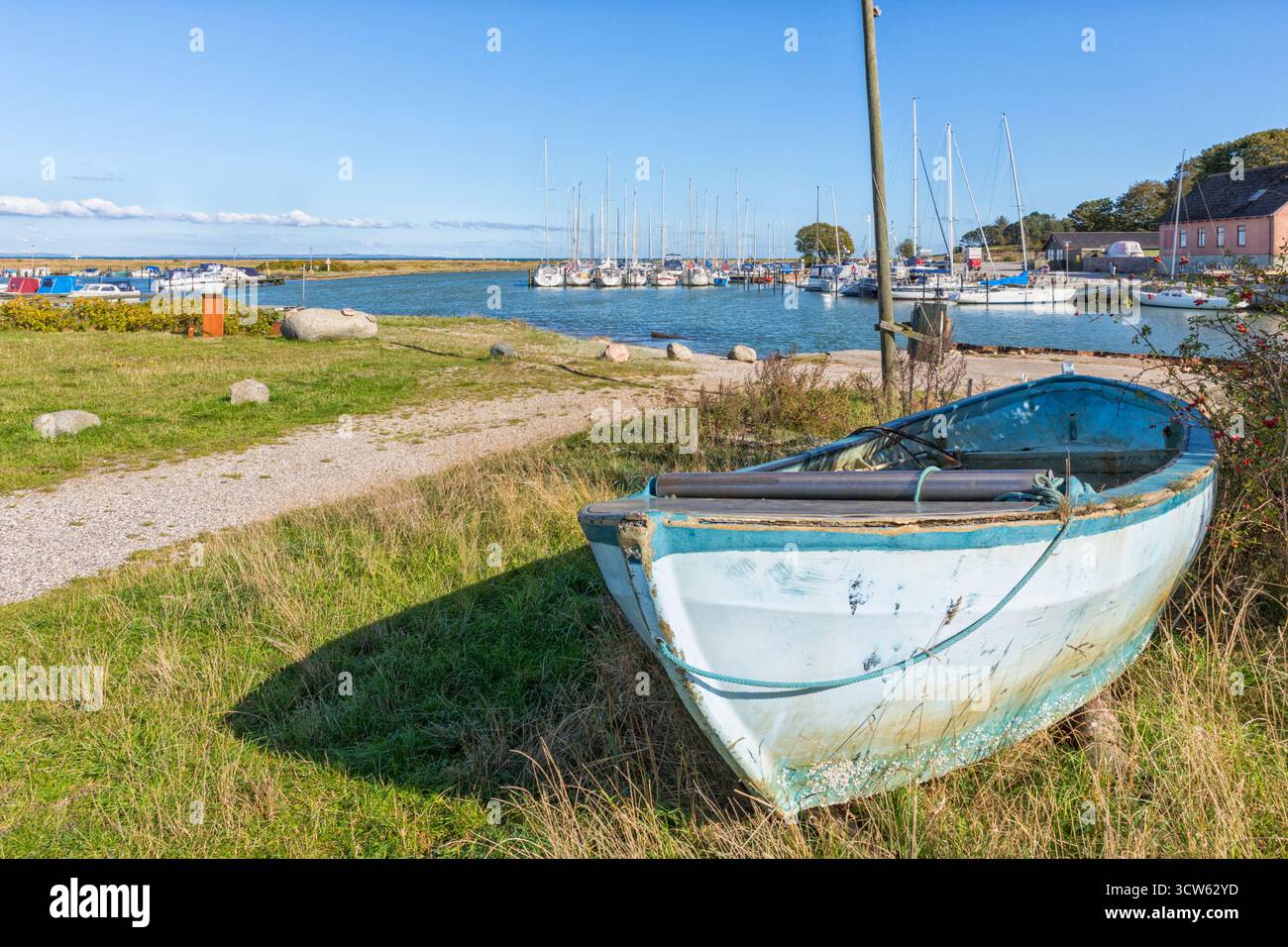 Marina at Norsminde, village on the Baltic Sea coast near Aarhus ...