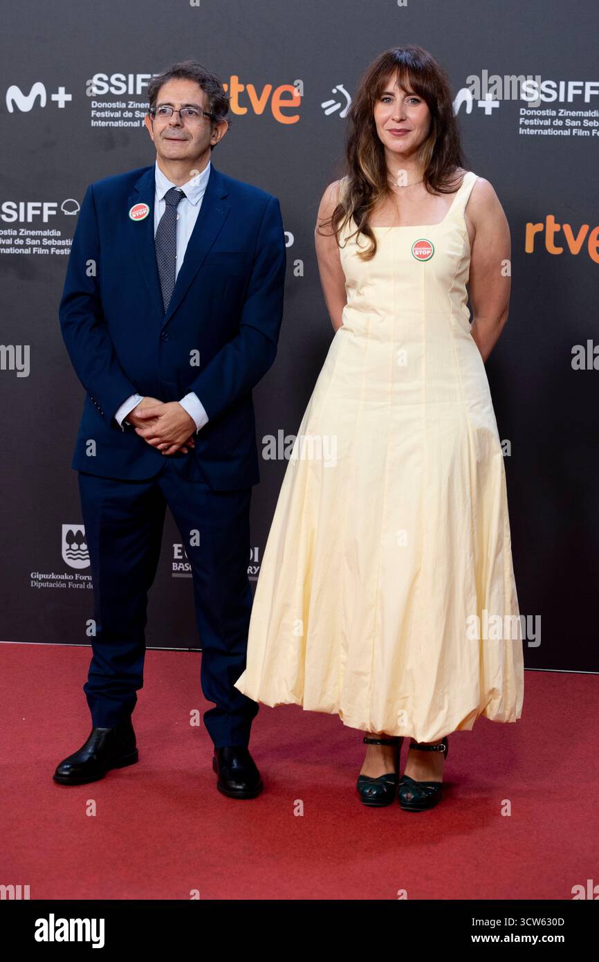 Ignasi Camós and Carmen Paez attend the 'Winter of the Crow' Red Carpet ...