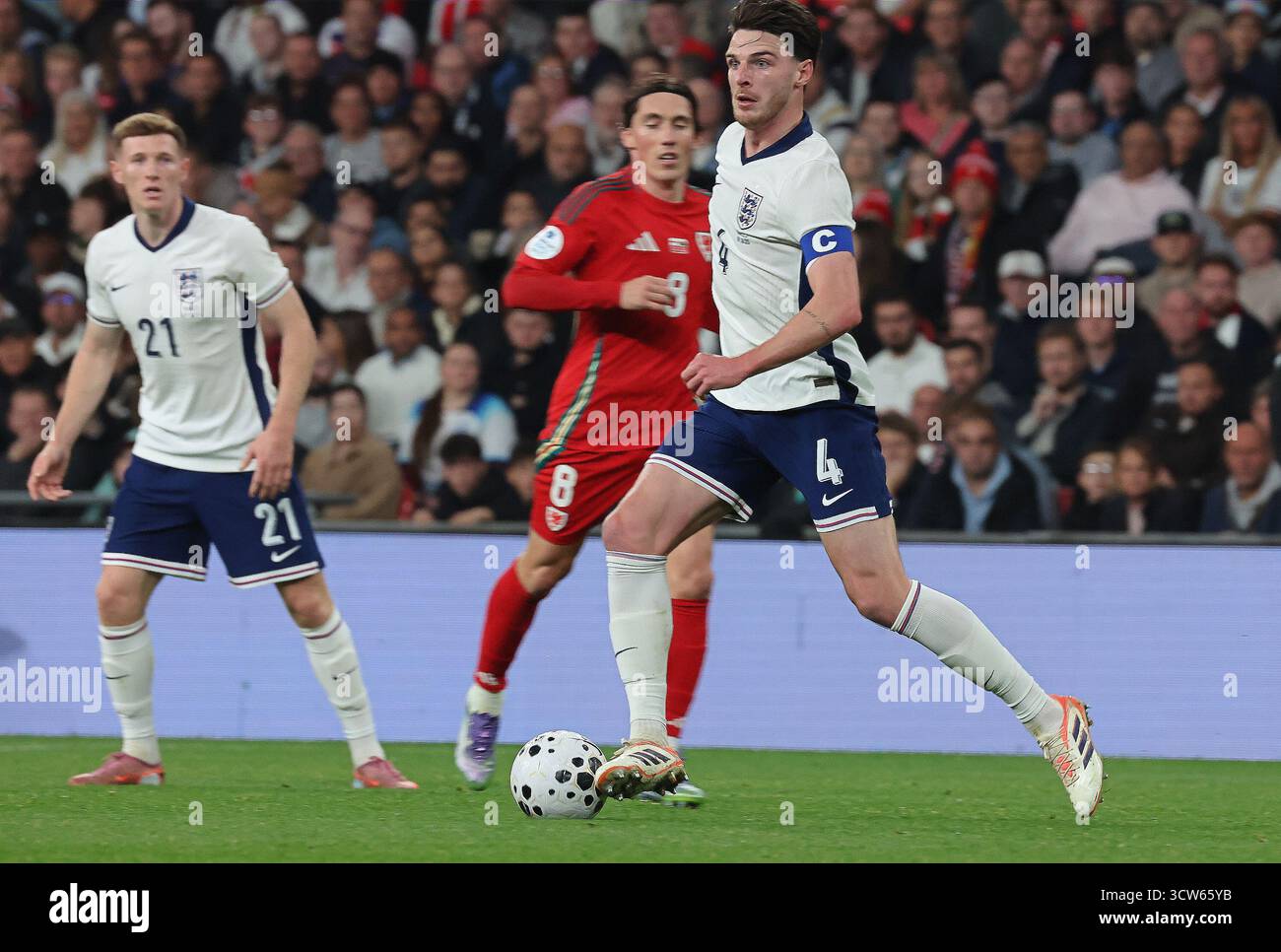 London, UK. 09th Oct, 2025. Declan Rice(Arsenal)of England in action ...