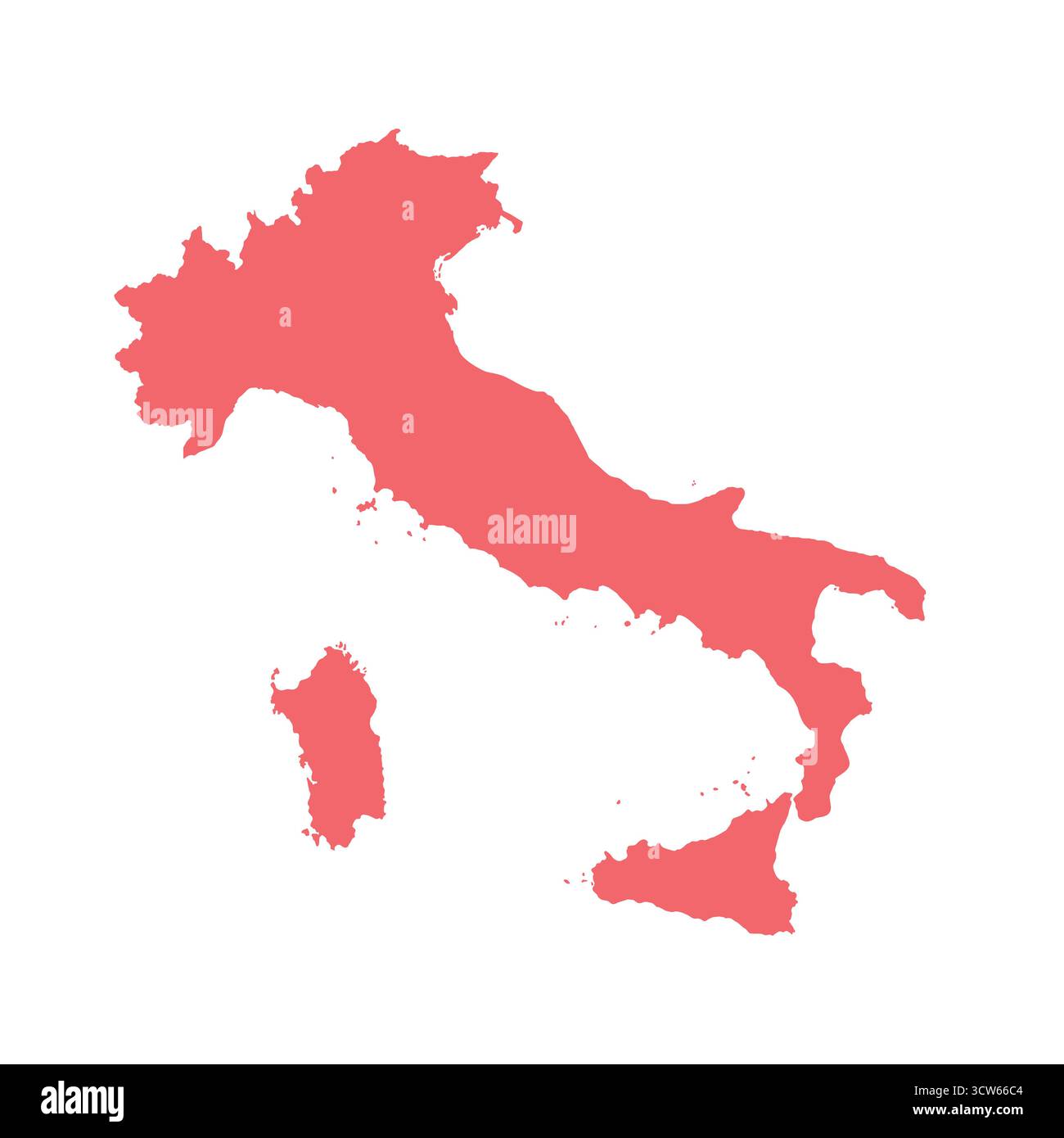 Map of Italy, sign silhouette. World Map Globe. Vector Illustration ...
