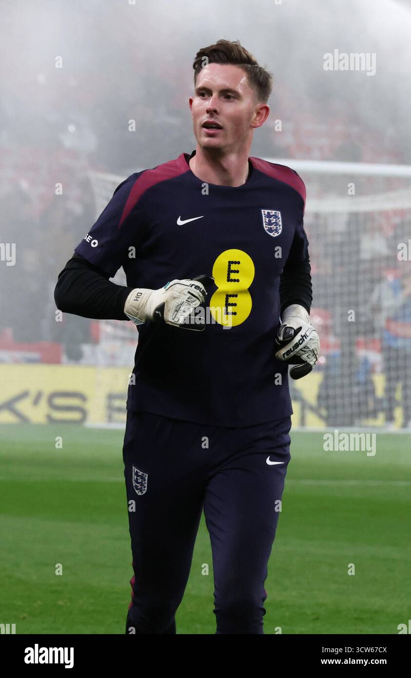 London, UK. 09th Oct, 2025. Dean Henderson of England during the pre ...