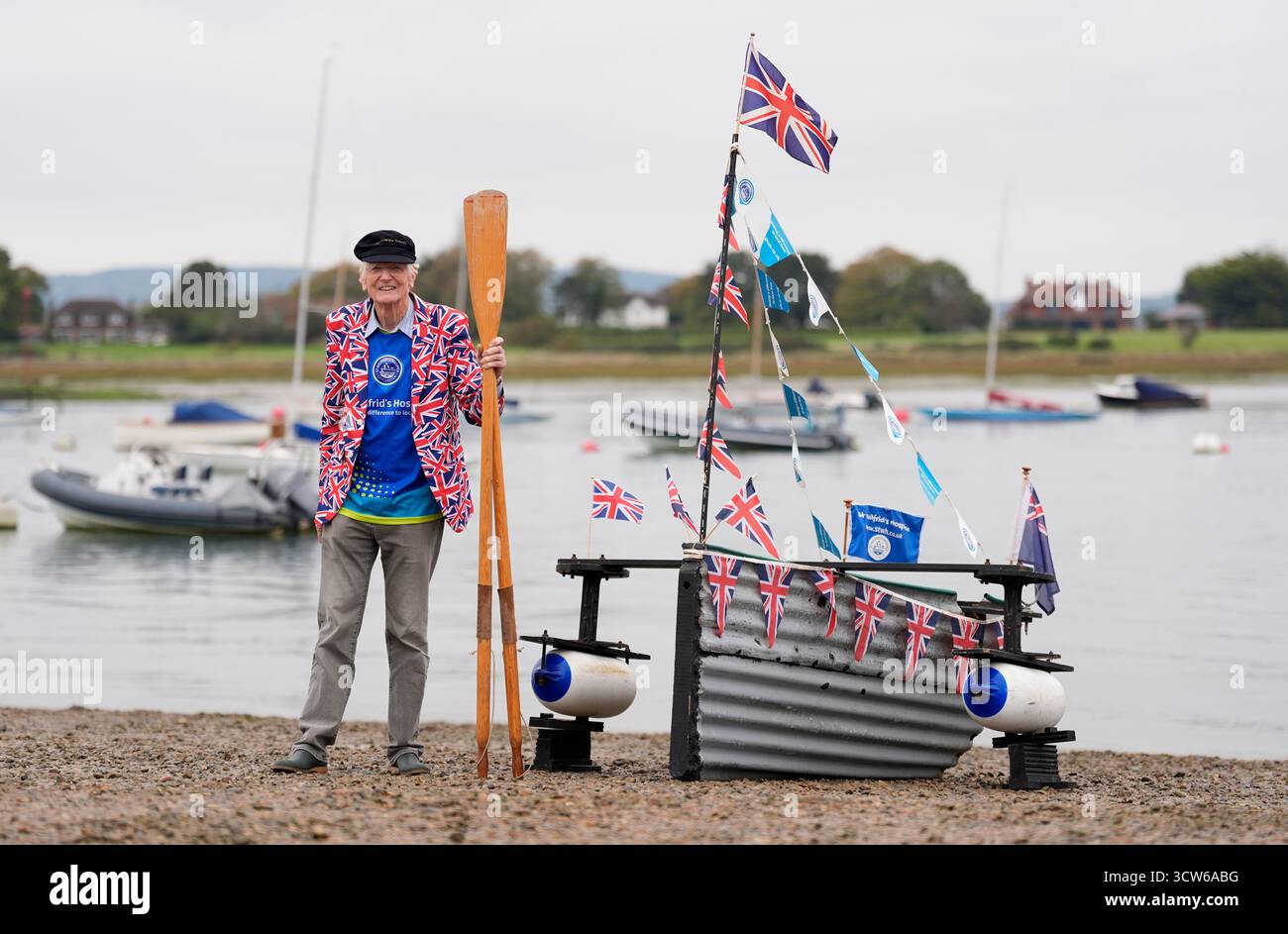 Michael Stanley, known as 'Major Mick' alongside his homemade "Tintanic ...