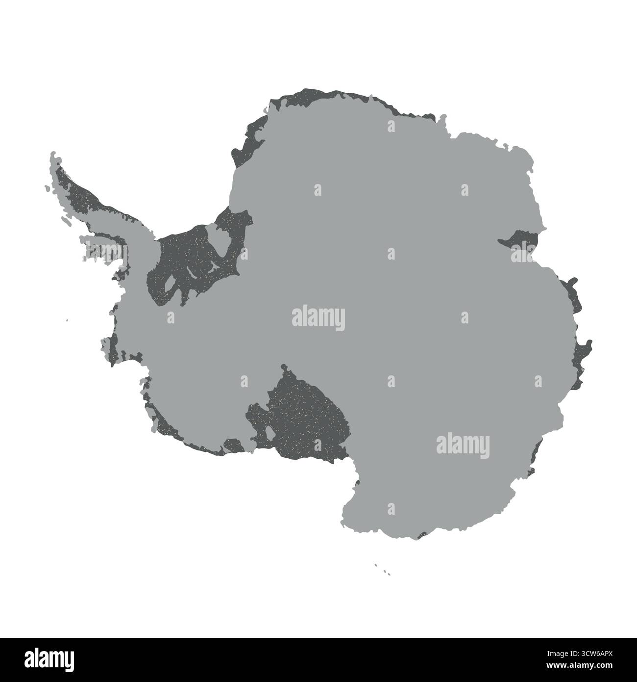 Map of Antarctica, sign silhouette. World Map Globe. Vector ...