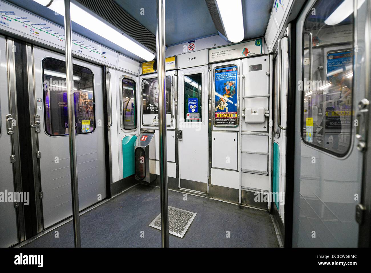 Paris, France. 09th Oct, 2025. Illustration shows RATP Metro MP 89 ...