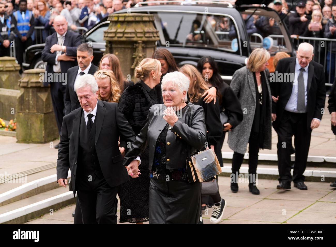 Ray and Carol Hatton arriving for the funeral of their son, Ricky ...