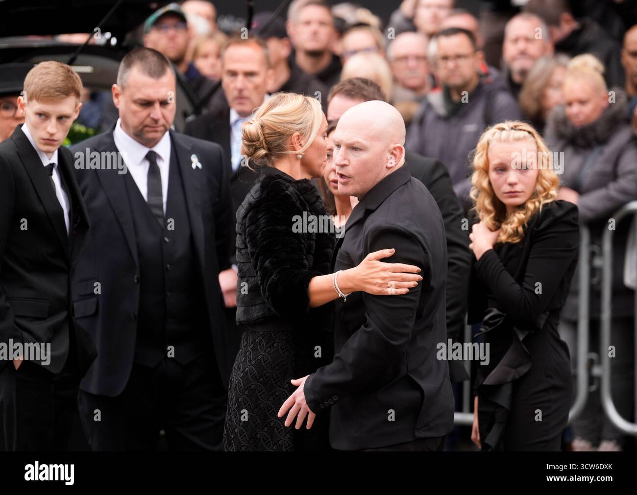 Matthew Hatton arriving for the funeral of his brother, Ricky Hatton ...