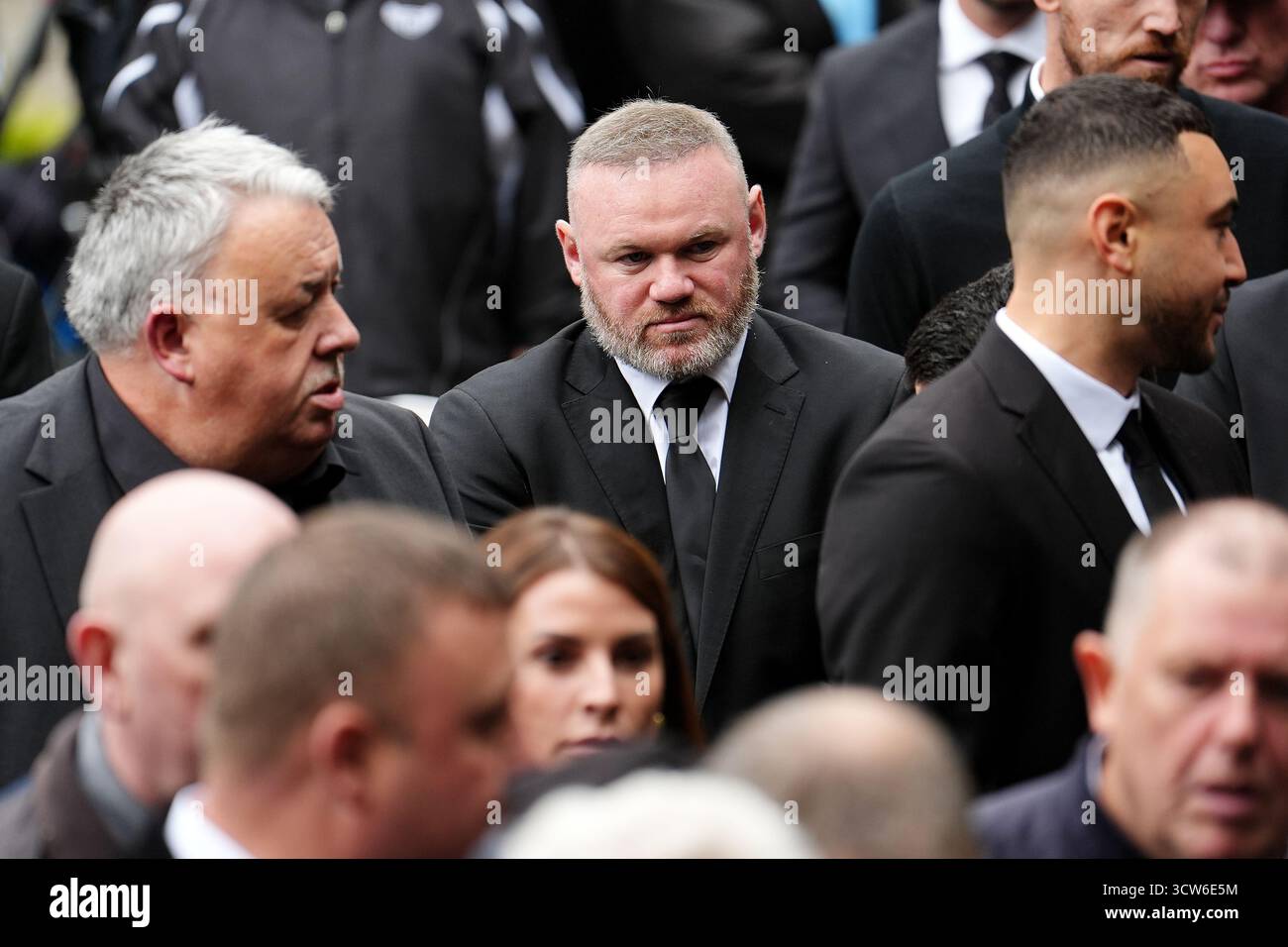 Wayne Rooney arrives ahead of the funeral service for Ricky Hatton at ...