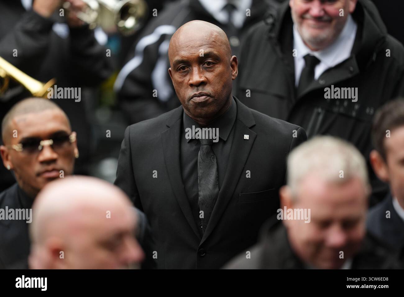 Nigel Benn arrives for the funeral service for Ricky Hatton at ...