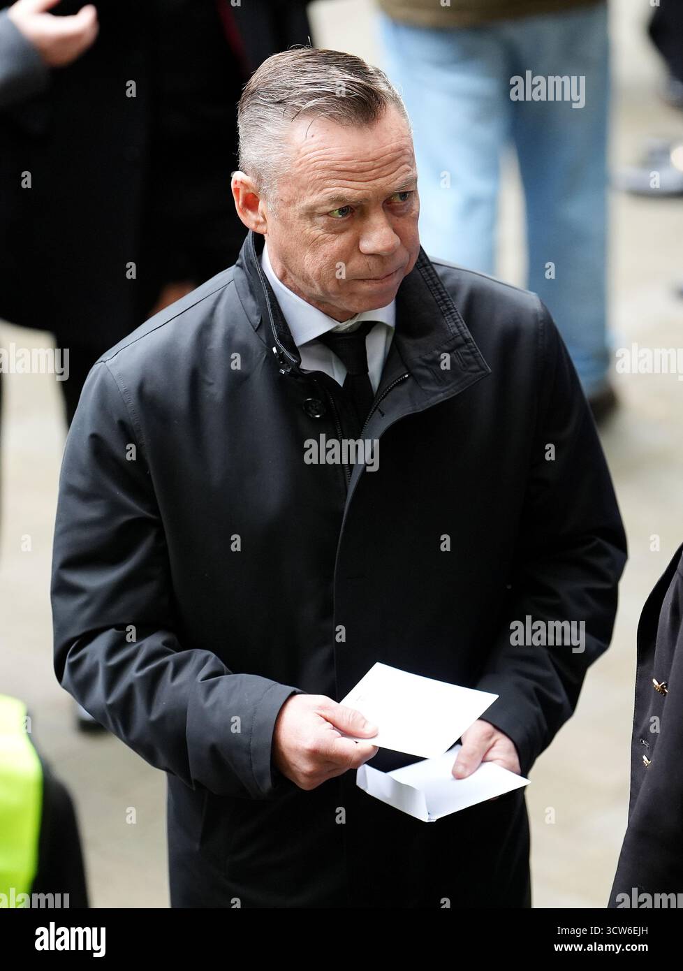 Paul Dickov arrives ahead of the funeral service for Ricky Hatton at ...