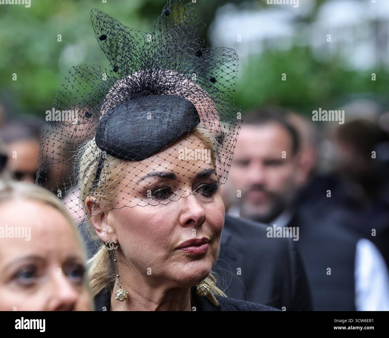 Manchester, UK. 10th Oct, 2025. Claire Sweeney arrives during Ricky ...
