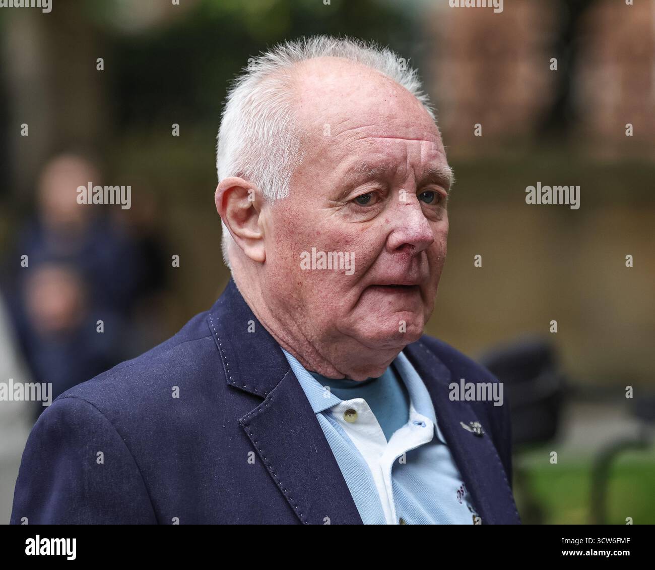 Bruce Jones arrives during Ricky Hatton' Funeral at Manchester ...