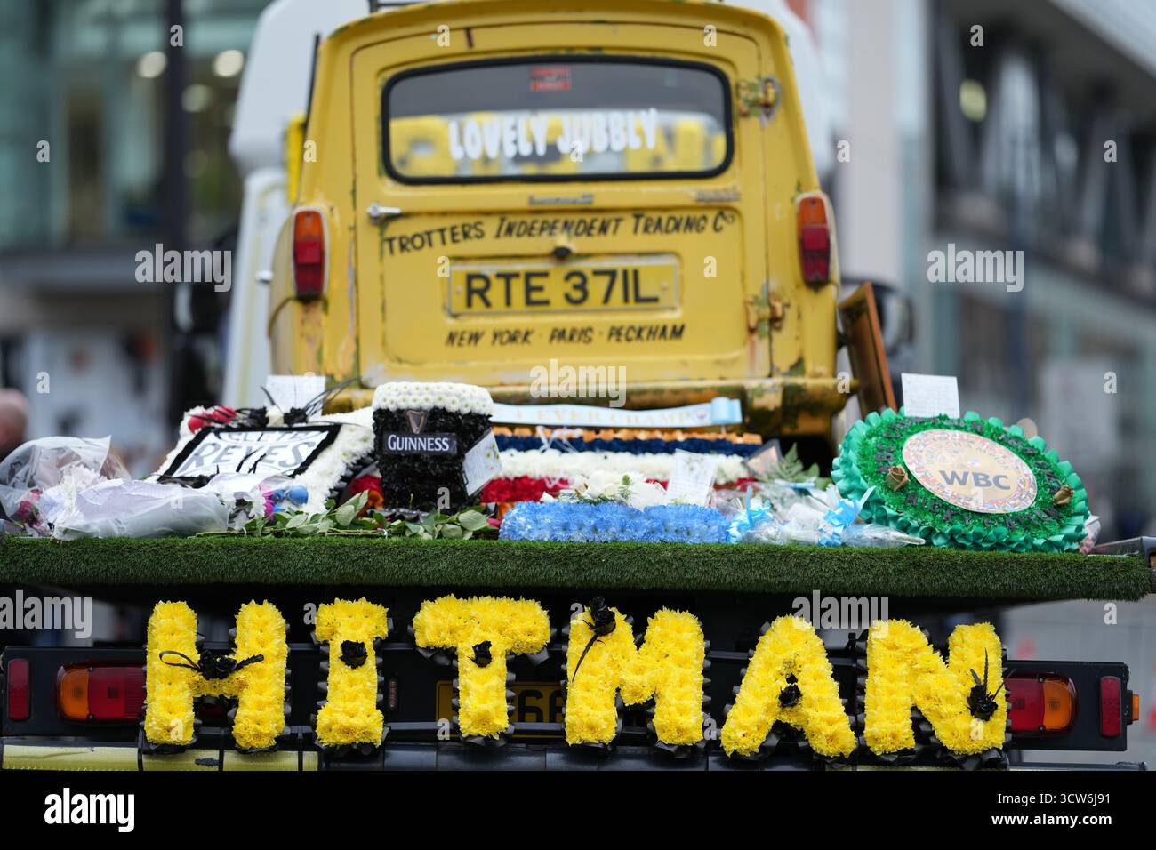 Part of the funeral cortege for the funeral for boxer Ricky Hatton ...