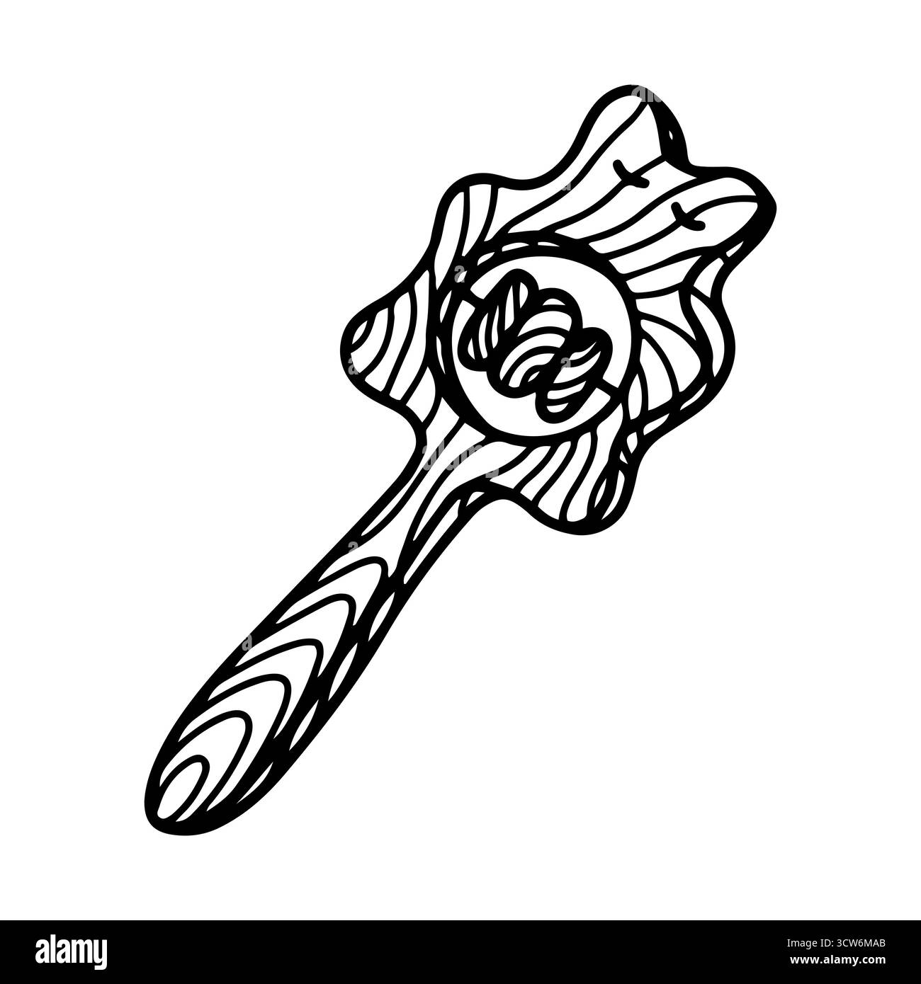 Wooden baby toy rattle Stock Vector Images - Alamy