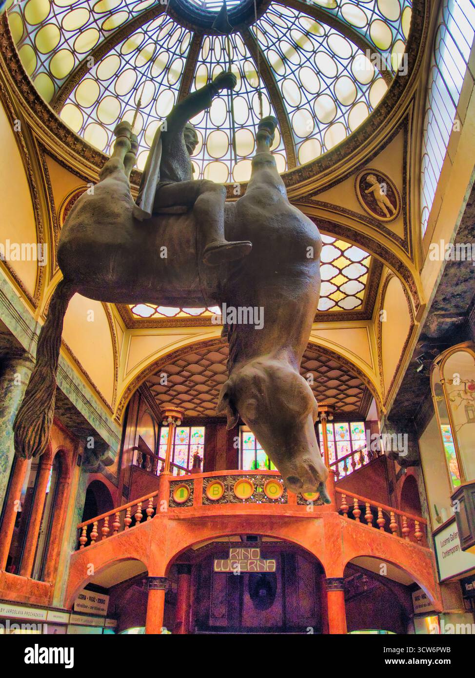 Wenceslas Horse Statue Inverted Lucerna Palace - Controversial and ...