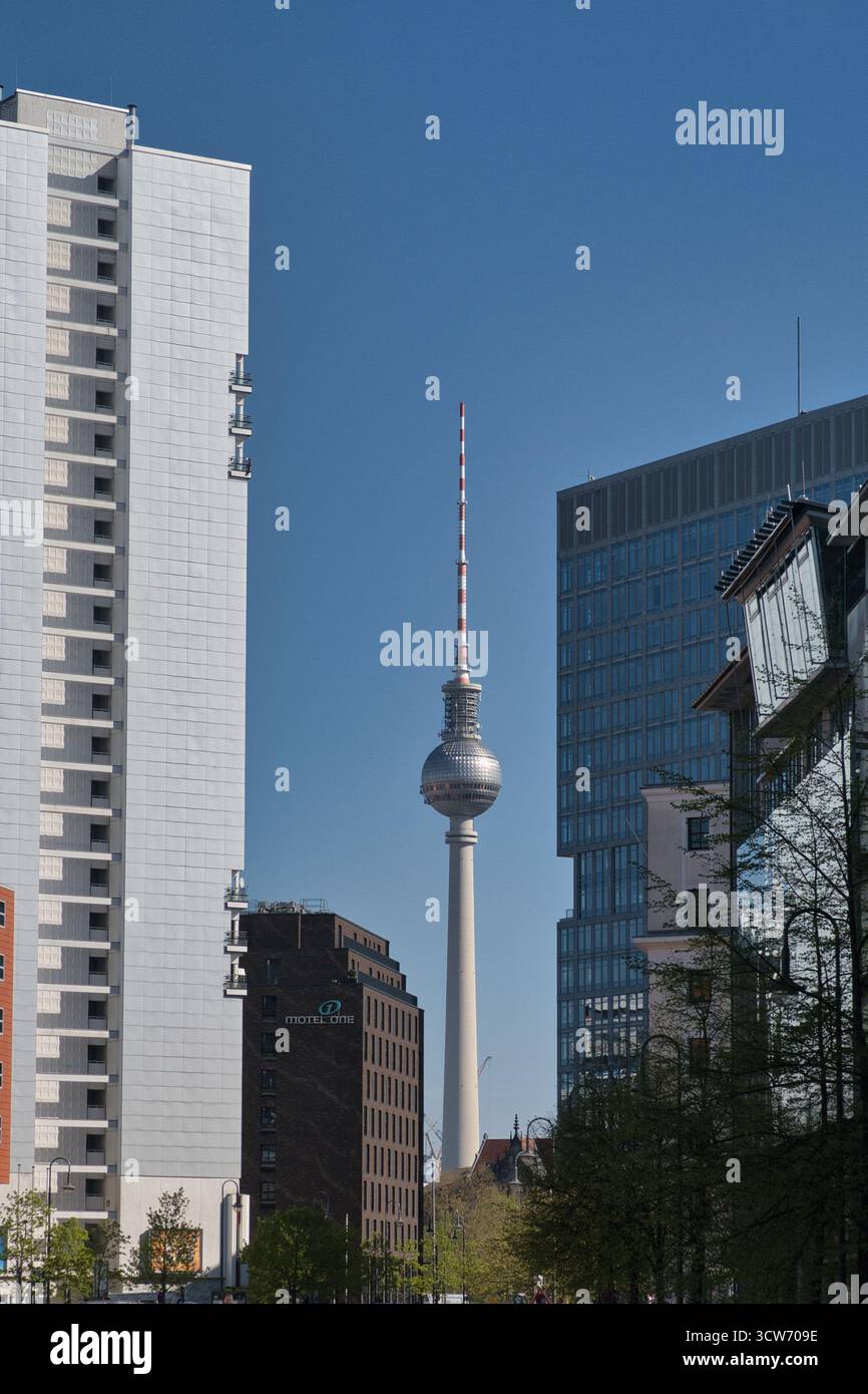 Iconic Berlin TV Tower between towers - The iconic Berlin TV Tower ...