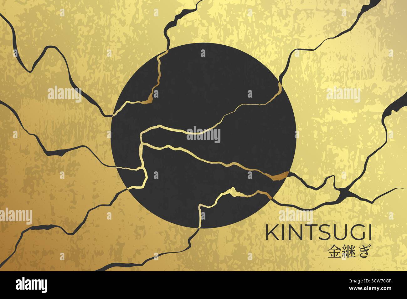 Kintsugi japanese art style Stock Vector Images - Alamy