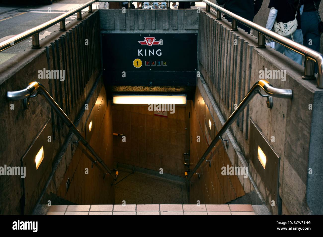 Toronto path underground entrance hi-res stock photography and images ...