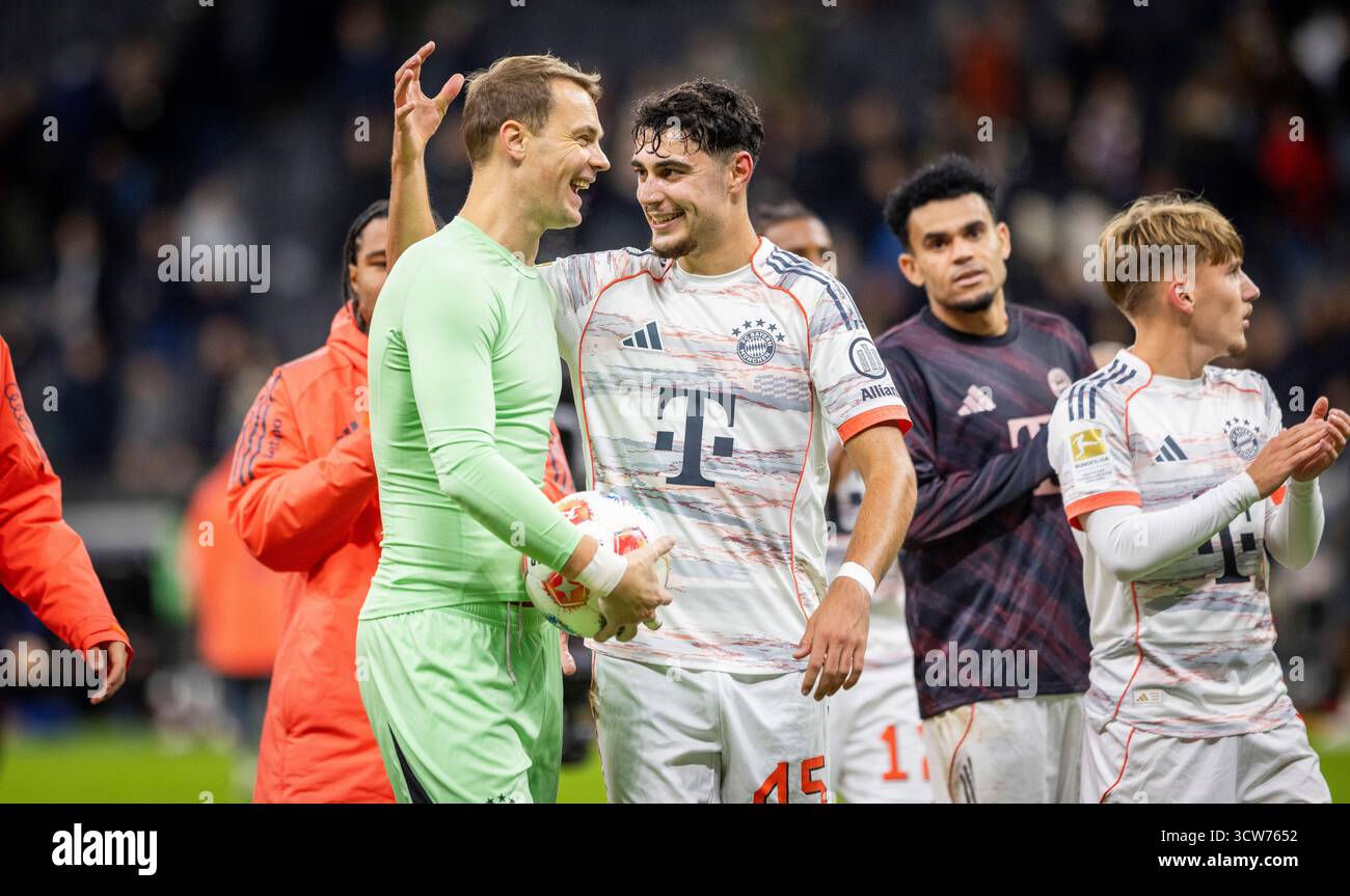 Frankfurt, Germany. 04th Oct 2025. Manuel Neuer (FCB) Aleksandar ...