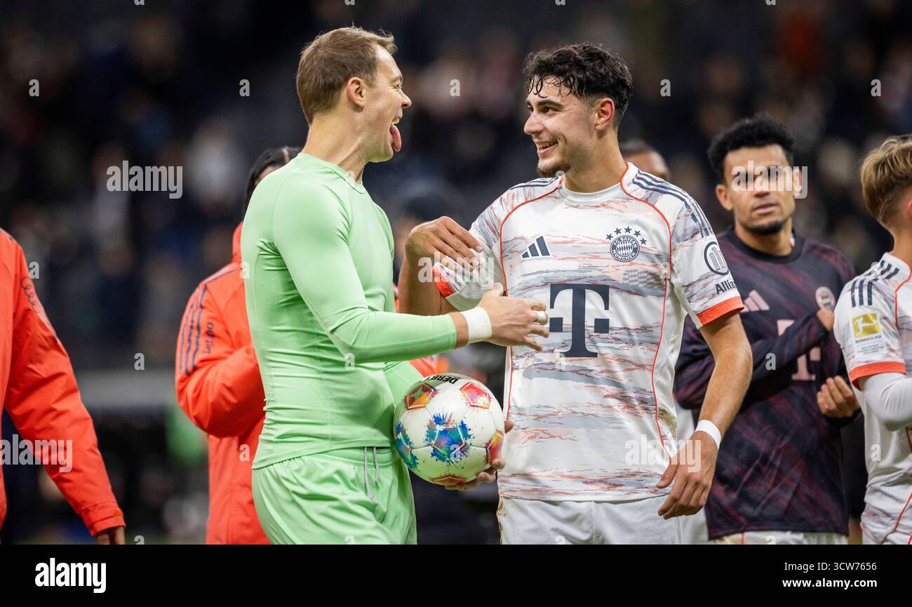 Frankfurt, Germany. 04th Oct 2025. Manuel Neuer (FCB) Aleksandar ...